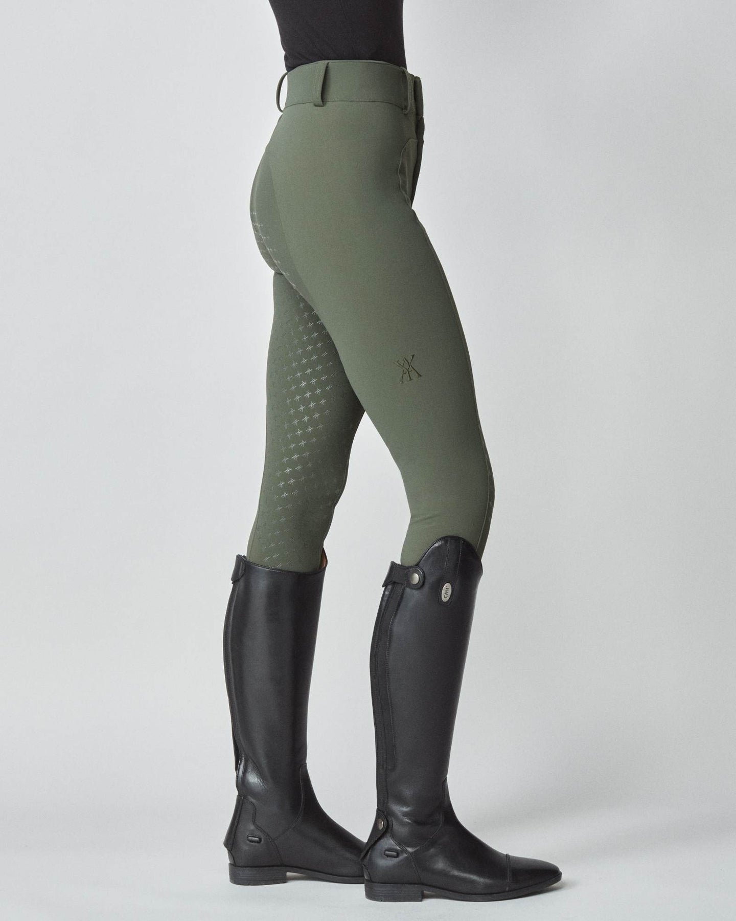 High Rise Compression Riding Breeches Green | Shop now – Yagya