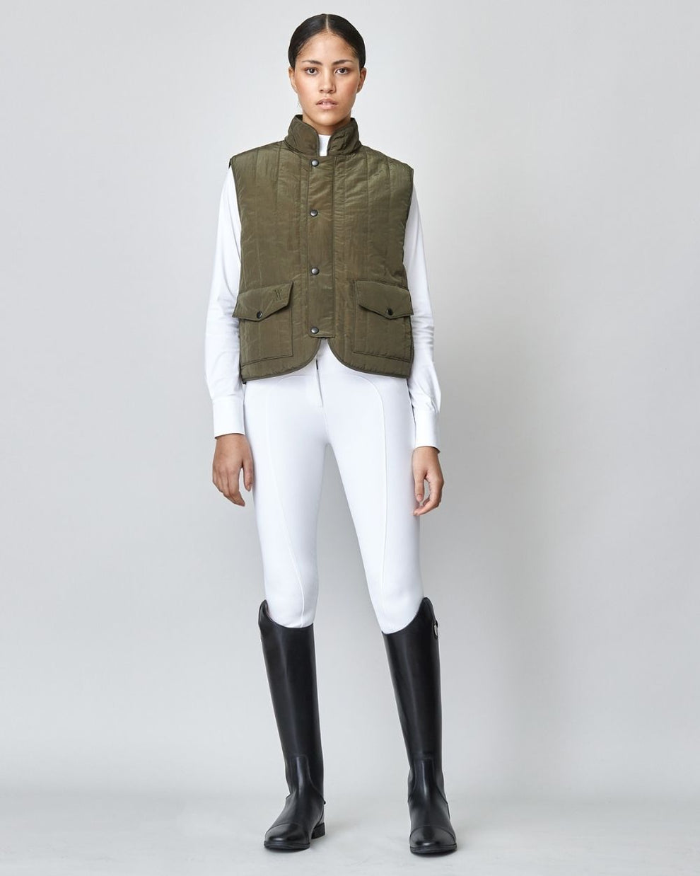 Quilted Riding Vest Green | Shop now – Yagya